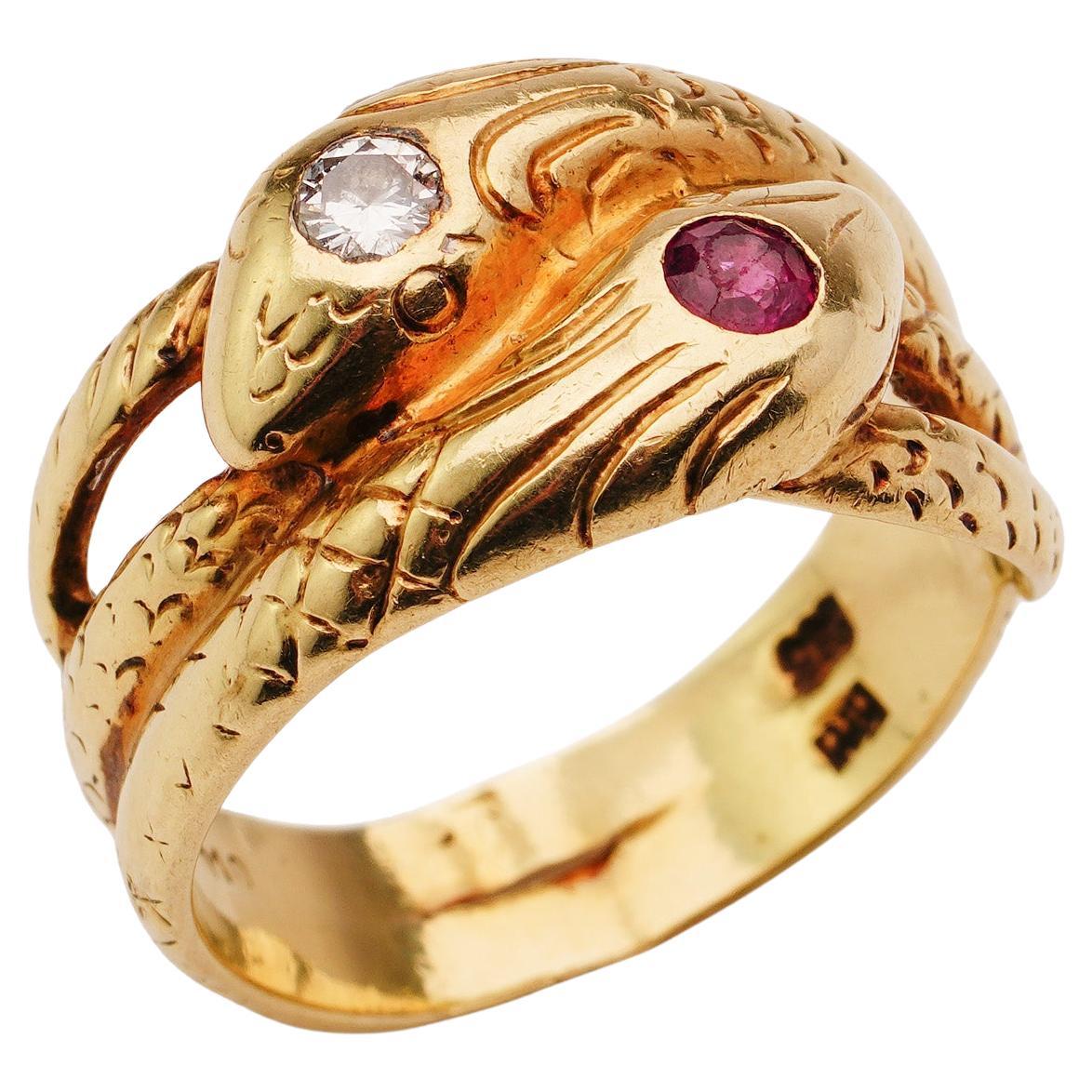 Victorian Serpent Ring at 1stDibs