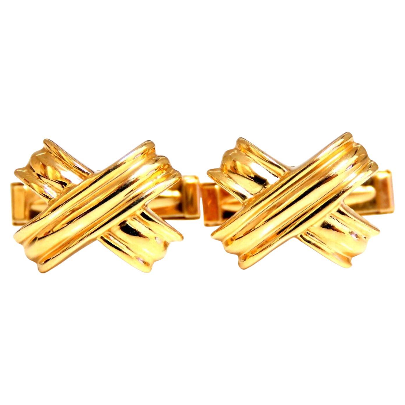 Classic Steuben Gold Cufflinks at 1stDibs | nana kuzhai design