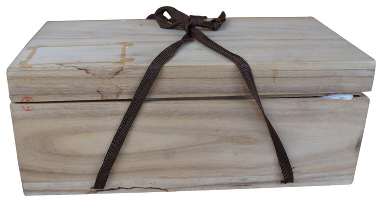 14pc Vintage Japanese Porcelain Tea Coffee Service Saki Cup Saucer Box ...