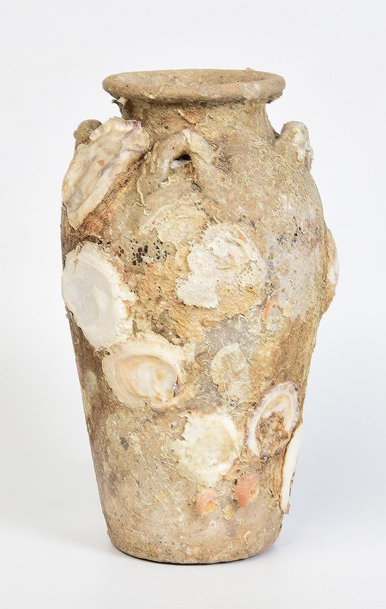 14th-16th Century, Sukhothai, Antique Thai Pottery Jar with Shell from ...