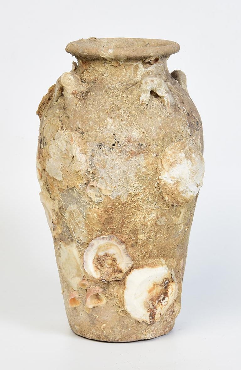14th-16th Century, Sukhothai, Antique Thai Pottery Jar with Shell from ...