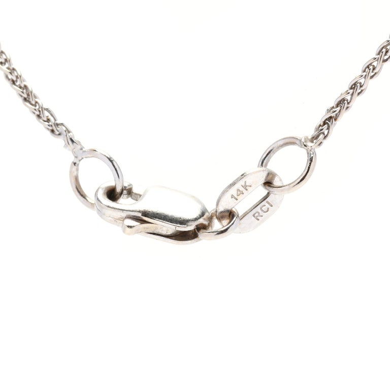14W Diamond Loop Cross Necklace For Sale at 1stDibs