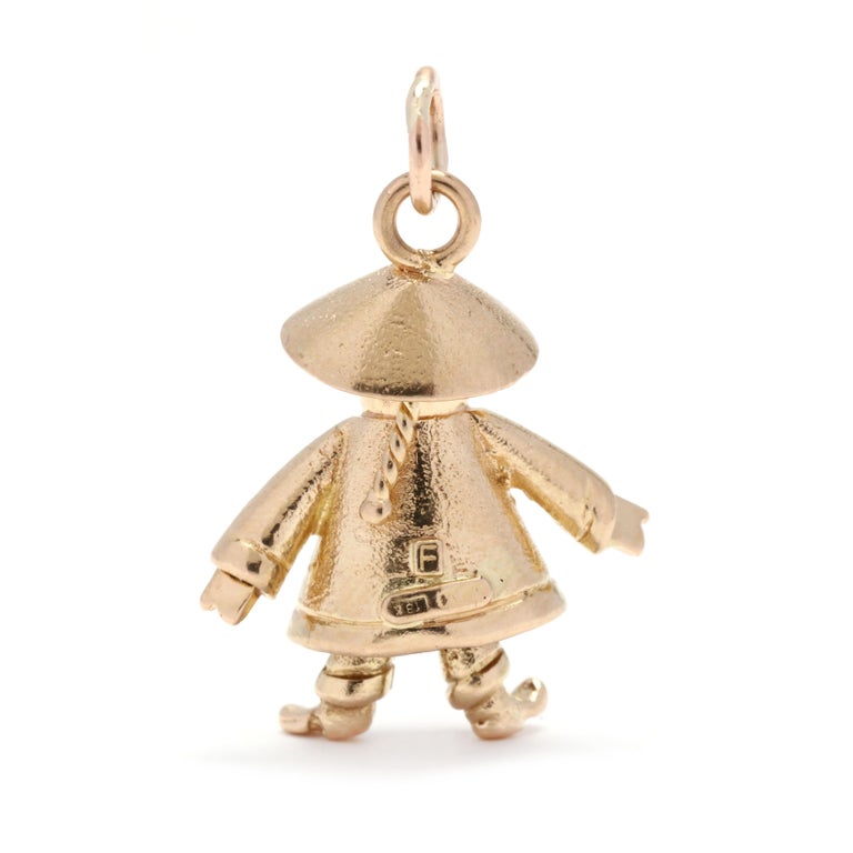 14Y Asian Man Charm For Sale at 1stDibs