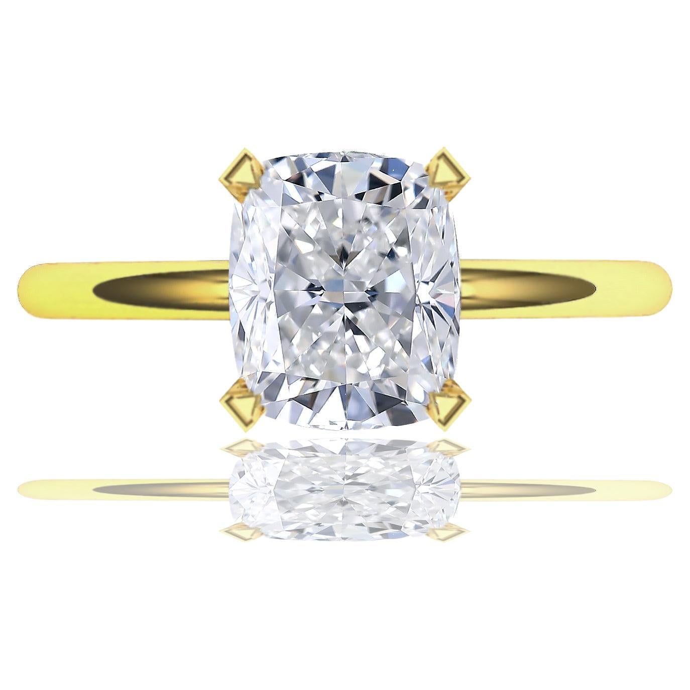 EGL Certified .92 Carat Diamond Sapphire Platinum Engagement Ring For ...