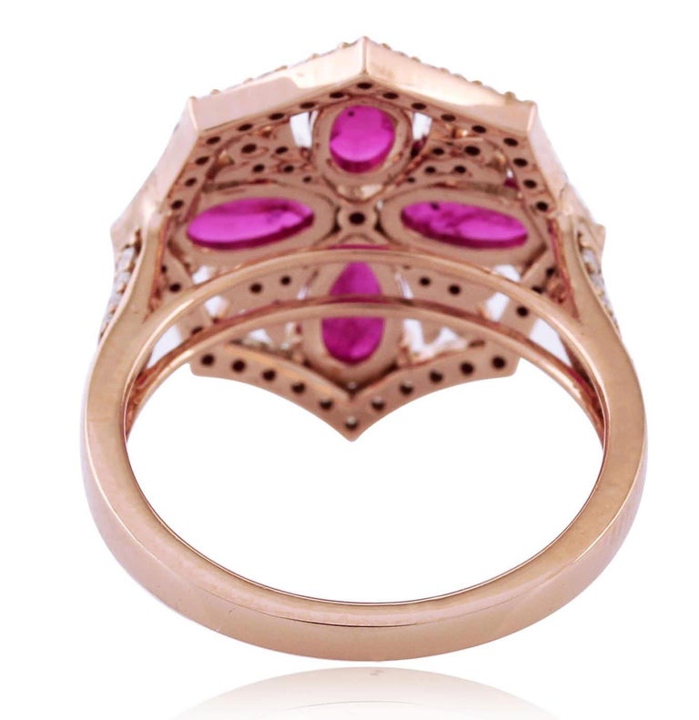 1.5 Carat Ruby Diamond 18 Karat Gold Ring For Sale (Free Shipping) at ...