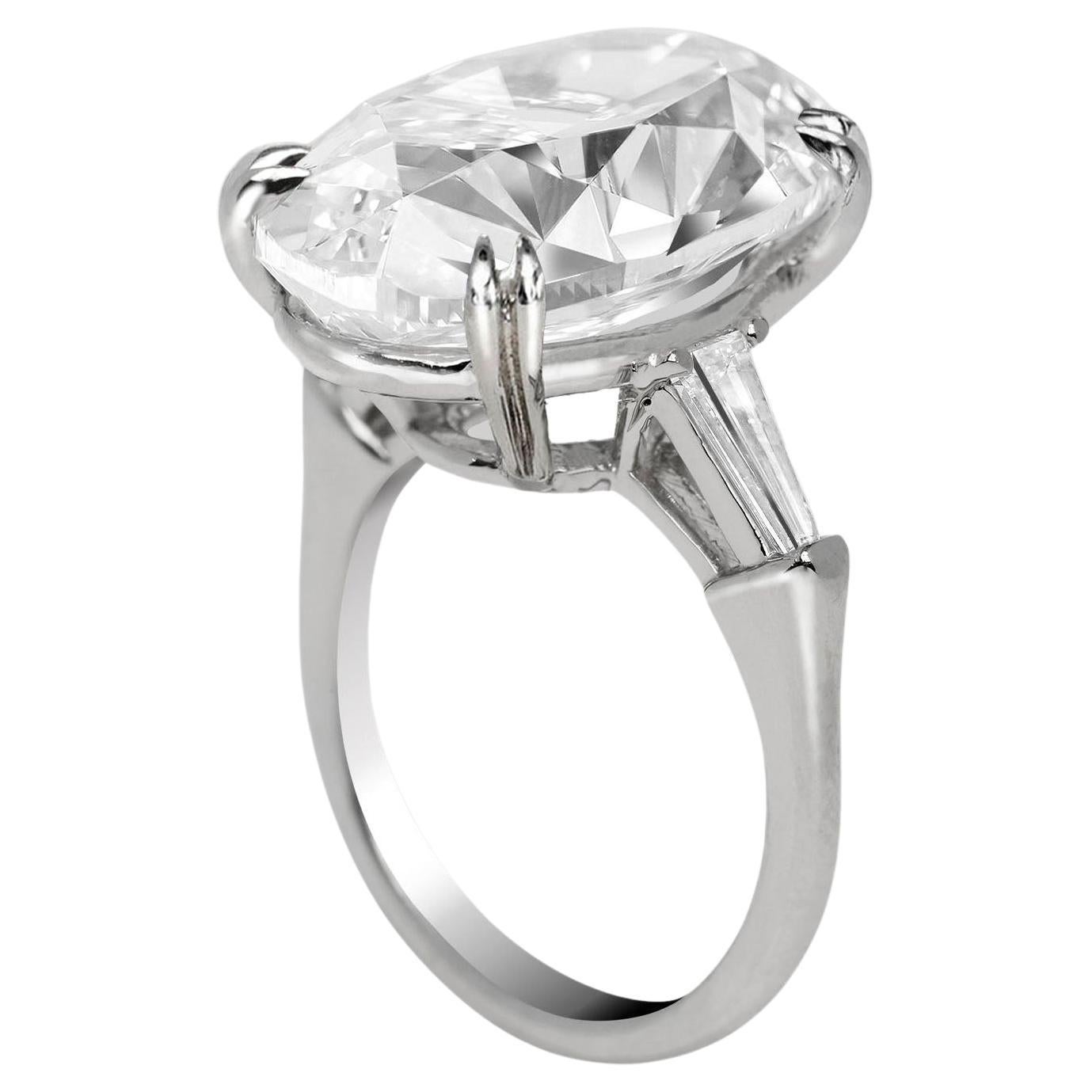 GIA 1.50 Ct Oval Brilliant Cut Diamond Engagement Ring E Color VS ...