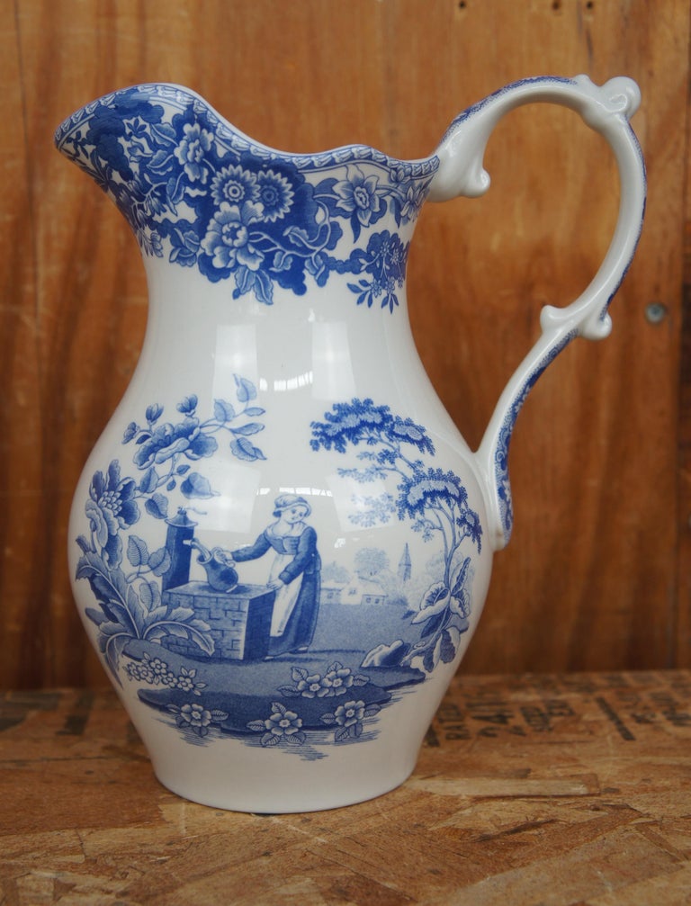 15 Spode Blue Room Collection China Bread Dinner Plates Pitcher Girl at ...