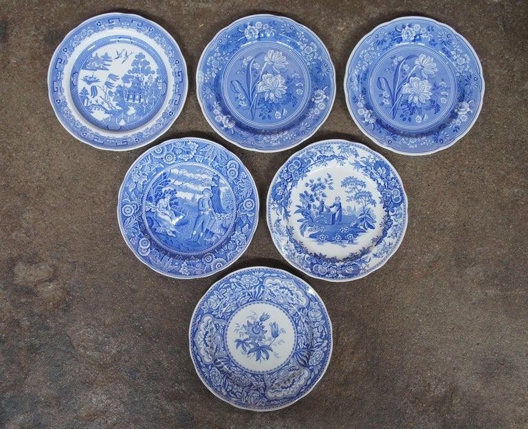 15 Spode Blue Room Collection China Bread Dinner Plates Pitcher Girl at ...