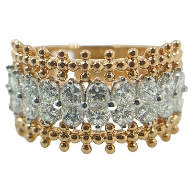 1.50 Carat Shield Cut Diamond Ring in 18 Karat Rose Gold For Sale at ...