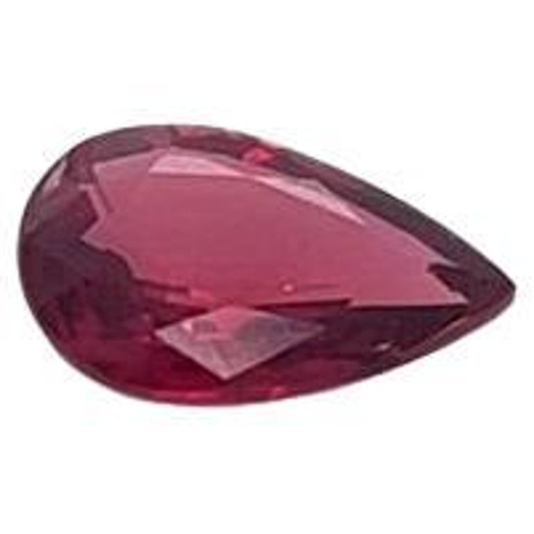 1.51 Carat GIA Certified No Heat Pear Shape Ruby For Sale at 1stDibs