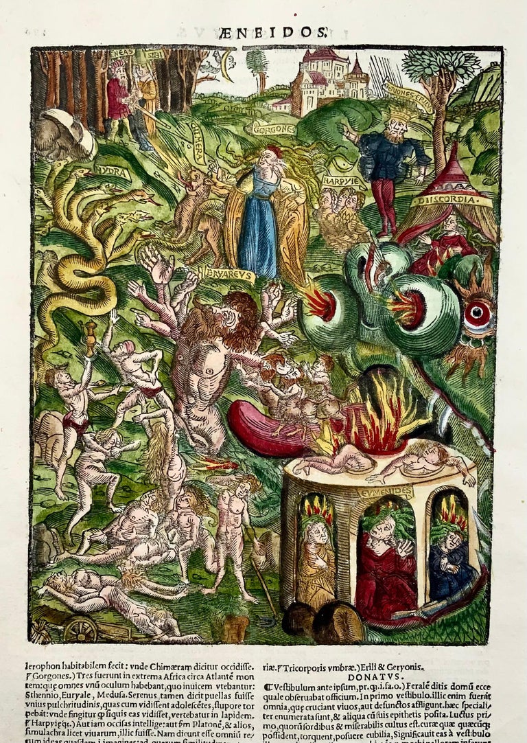 1517 The Underworld, feuille de bois de Folio Gruninger, Aeneid de ...