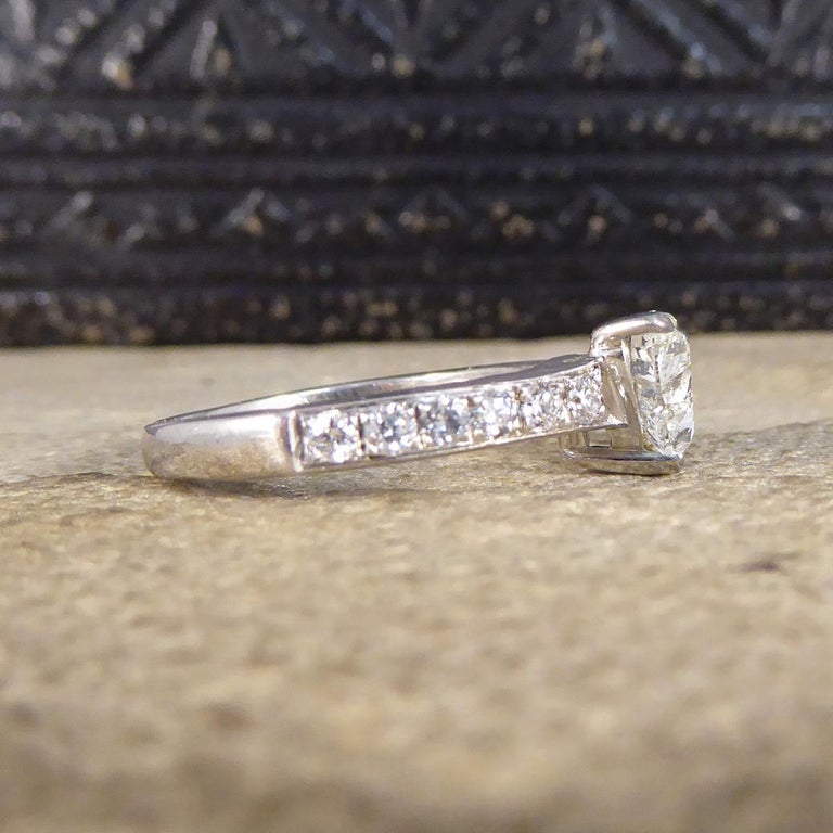 1.51ct Heart Cut Diamond Engagement Ring with Diamond Shoulders 18ct ...