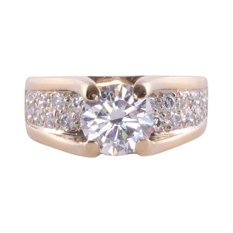 1.52 Carat VS2 Center Diamond Ring For Sale at 1stDibs