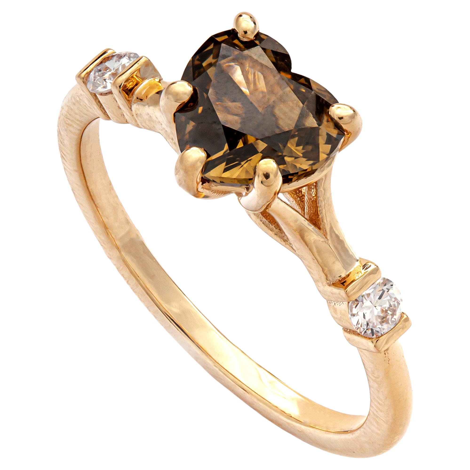 Rare Natural Fancy Intense Blue Diamond Ring G.I.A. at 1stDibs