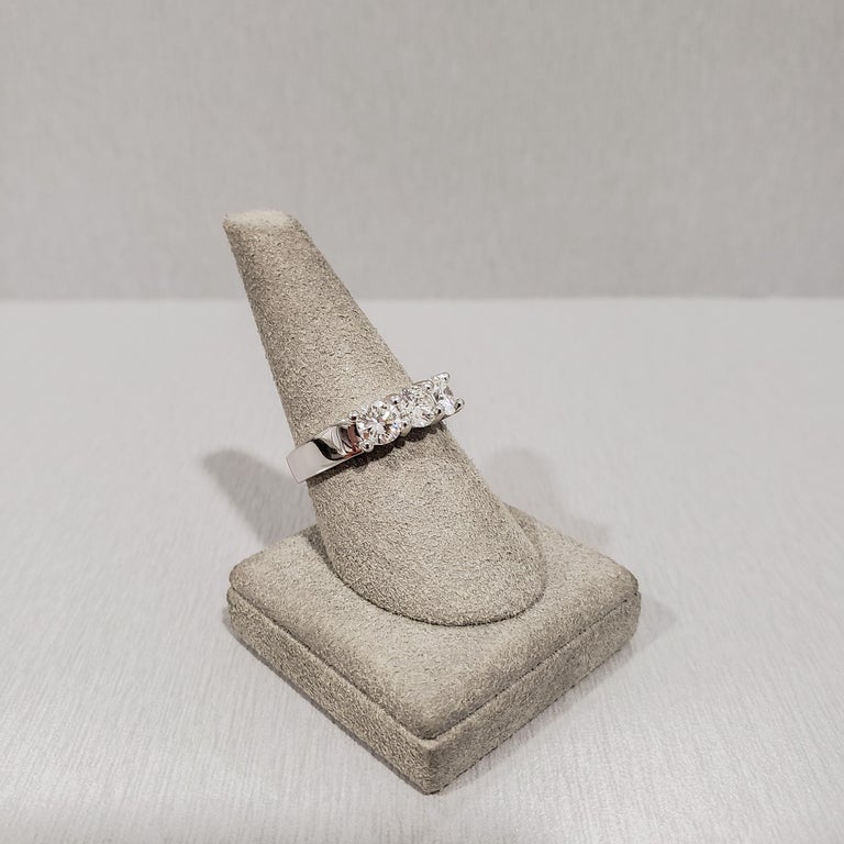 Roman Malakov 1 53 Carat Total Round Diamond Three Stone Wedding Band
