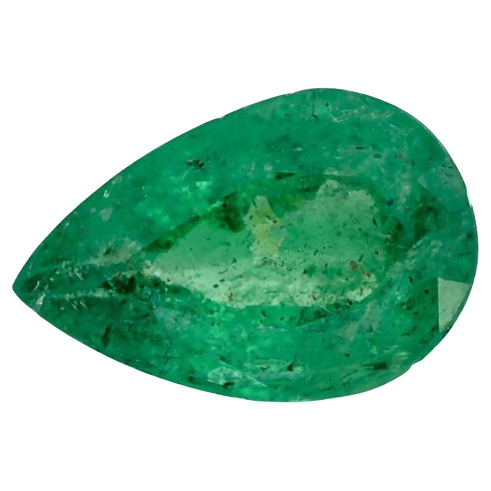 1.53 Ct Emerald Pear Loose Gemstone For Sale at 1stDibs