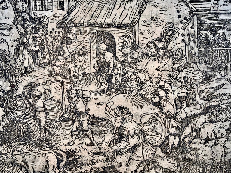 1532 Hans Weiditz, the Wages of Sin and Fight of Creatures, 2 Master ...