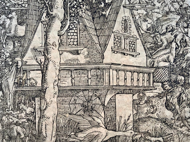 1532 Hans Weiditz, the Wages of Sin and Fight of Creatures, 2 Master ...