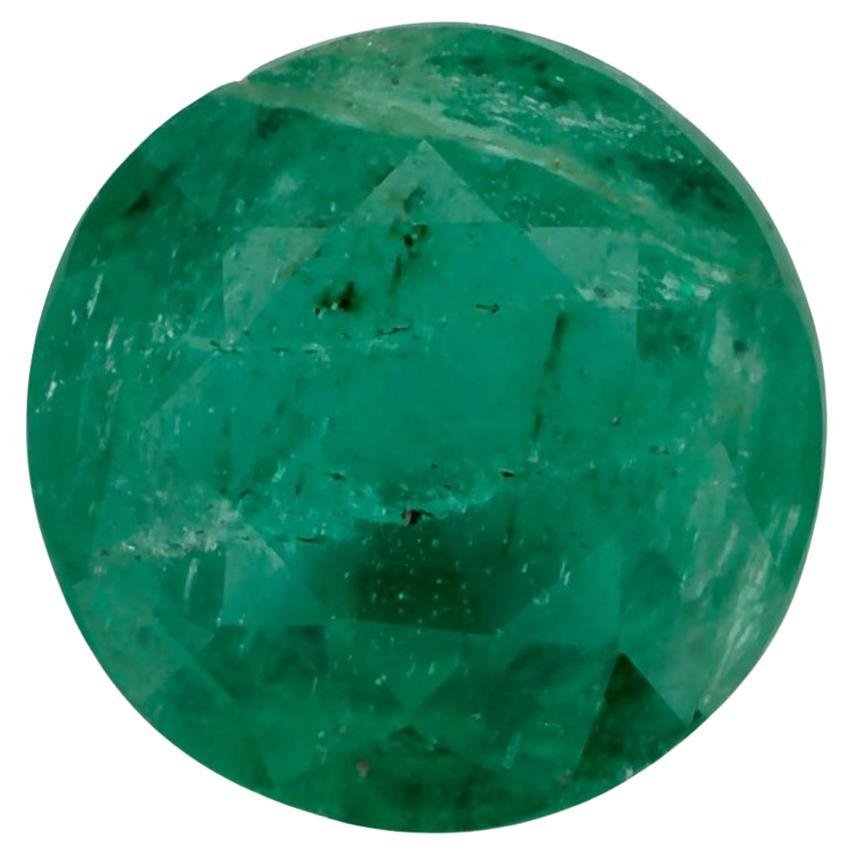1.55 Ct Emerald Round Loose Gemstone For Sale at 1stDibs