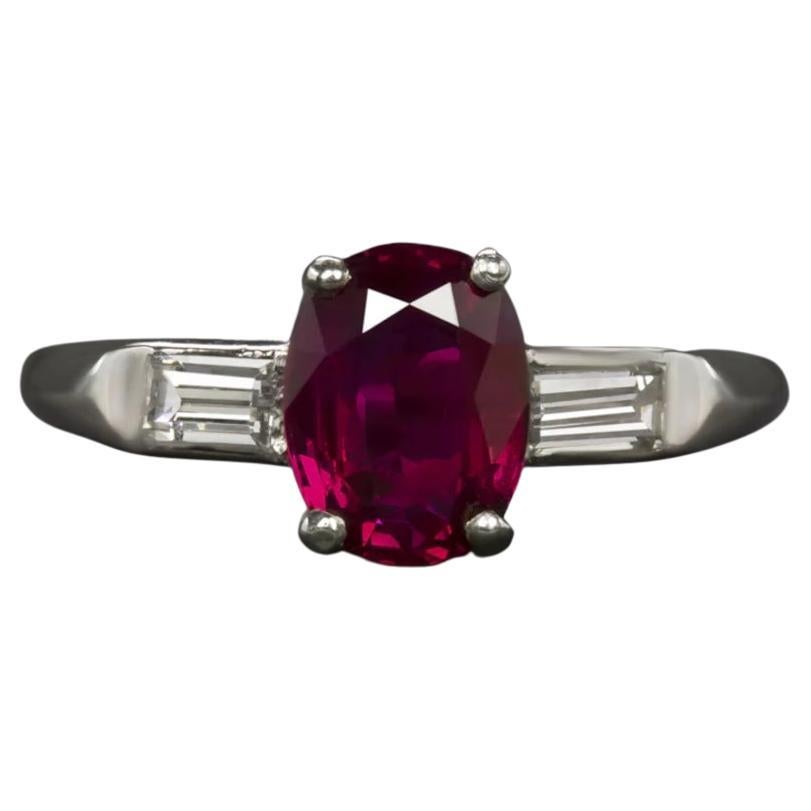 Exquisite Ruby and Diamond Ring For Sale at 1stDibs