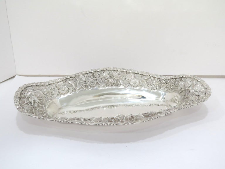 Sterling Silver Baltimore Silversmiths Antique Floral Repousse Large ...