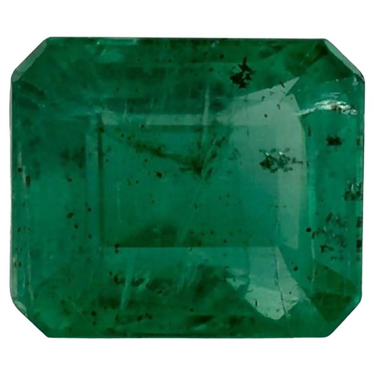 1.56ct Natural Emerald Octagon Loose Gemstone For Sale at 1stDibs