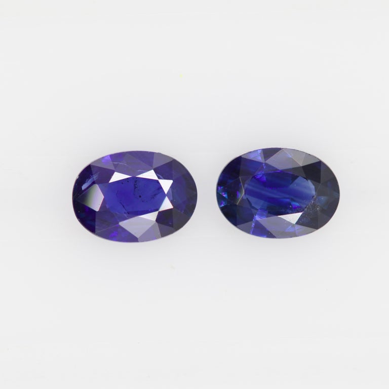 1.57 Carat Natural Blue Sapphires Precious Loose Gemstones ...