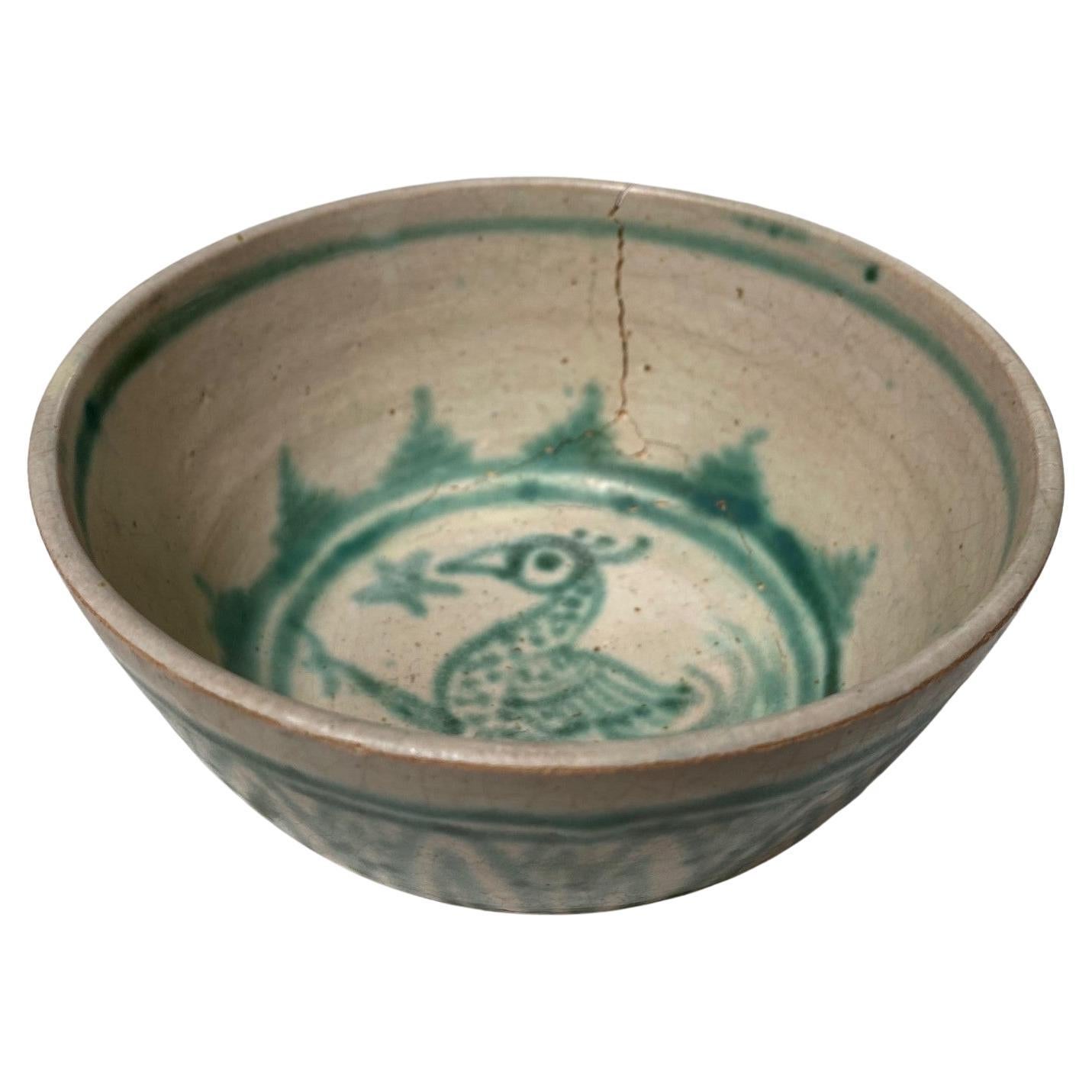 15th Century Antique Burma 'Myanmar' Burmese Green and White Pottery ...