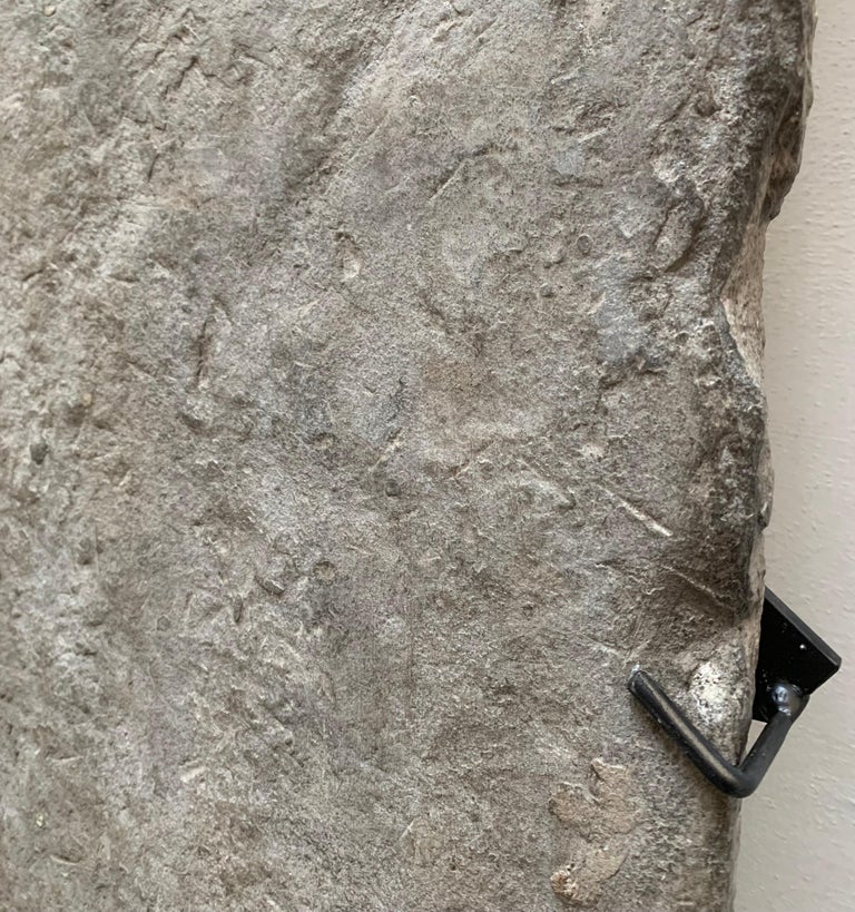 15th Century Monumental Monolithic Stone Slab with Fossiles For Sale at ...