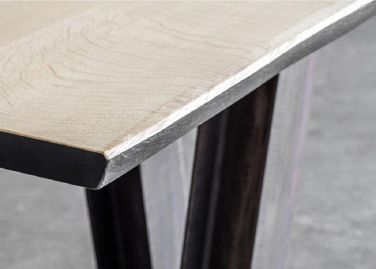 Handcrafted Dining Table Offered in Rough Oak For Sale at 1stDibs