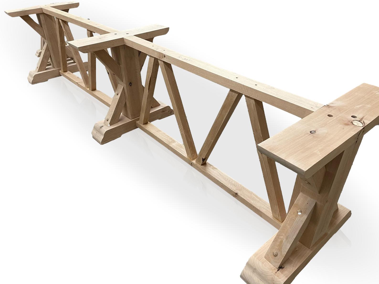 16 Foot Long Outdoor Dining Table In Grey Rustic Finish For Sale at 1stDibs