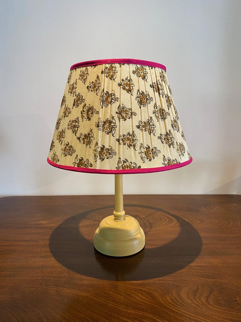 16” Indian Sari Lampshade with Duplex Fitting For Sale at 1stDibs