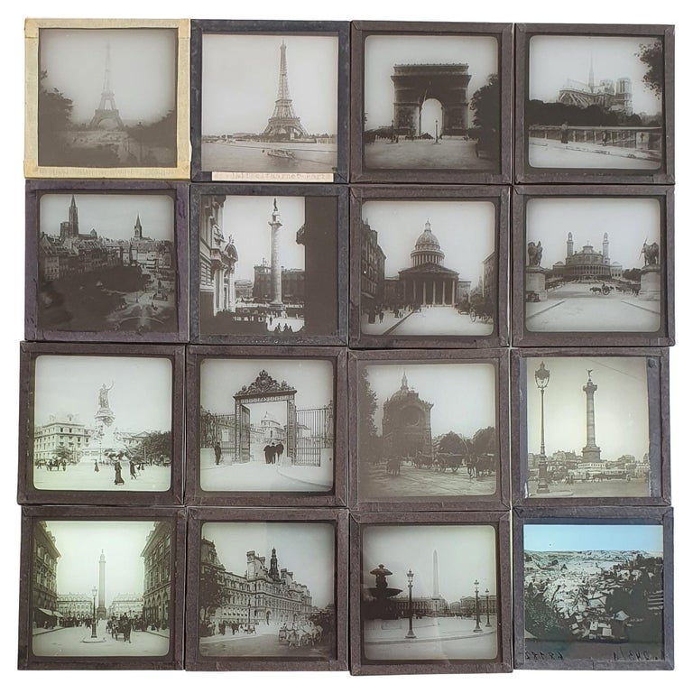 16 Magic lantern slides - motifs France For Sale at 1stDibs