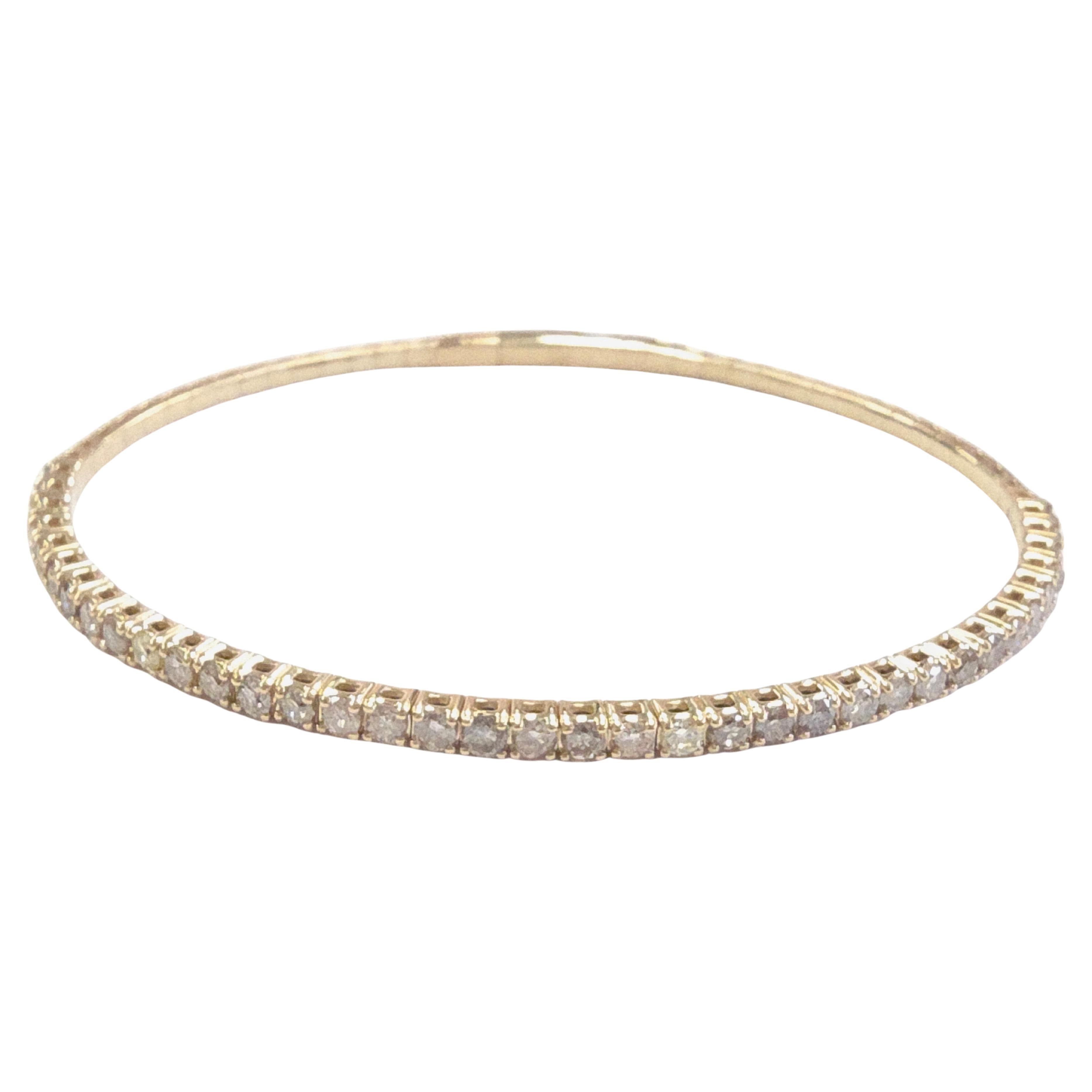 GIA Certified 15 Carats F/VS1 Round Brilliant Diamonds Eternity Bangle ...