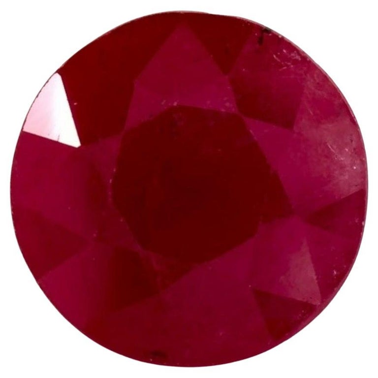 1.60 Cts Ruby Round Loose Gemstone at 1stDibs
