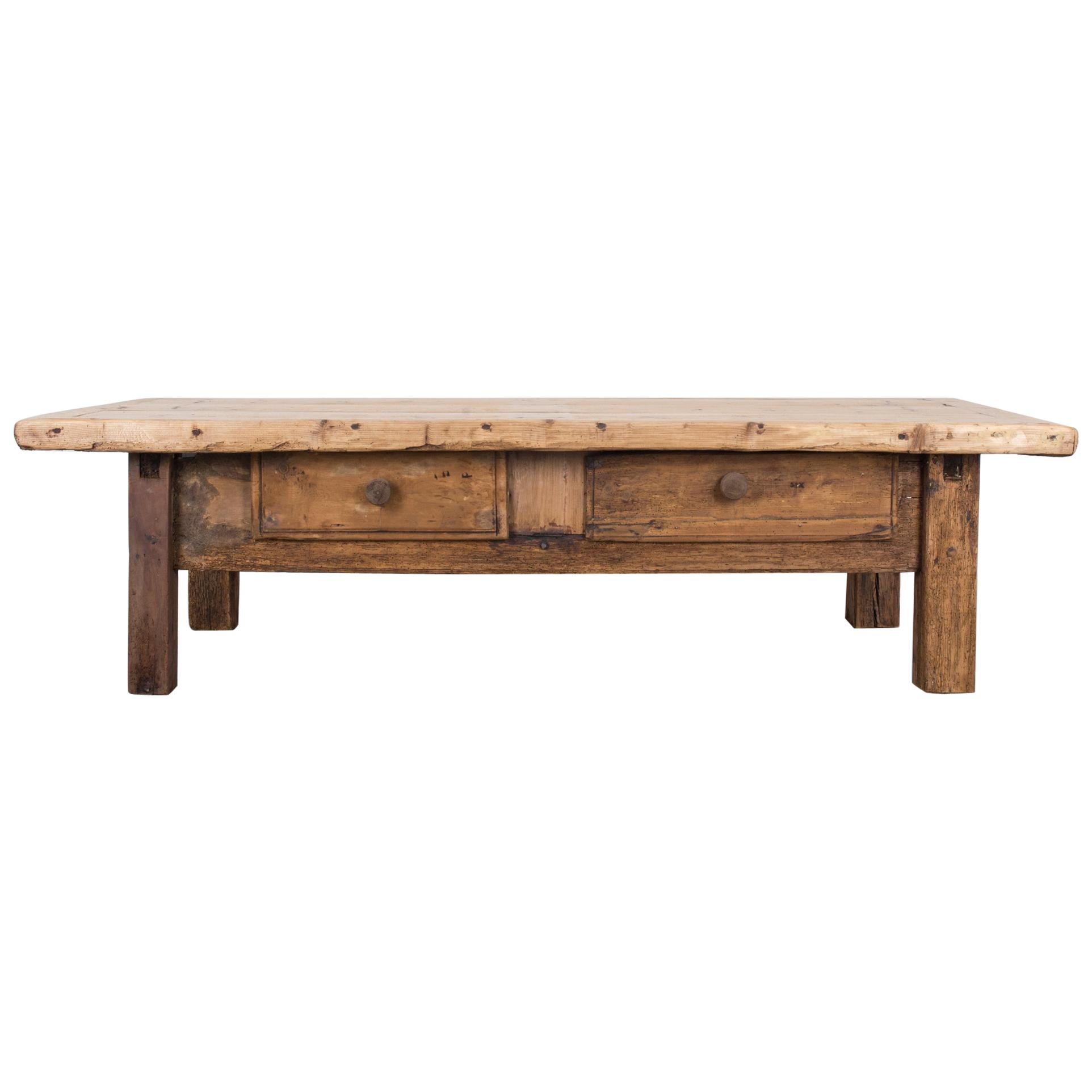 1600s Spanish Wooden Coffee Table at 1stDibs