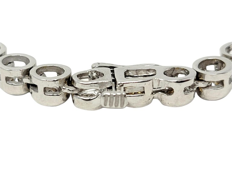 16.05 Carats Total Graduated Round Diamond Bezel Riviere Necklace 18 ...