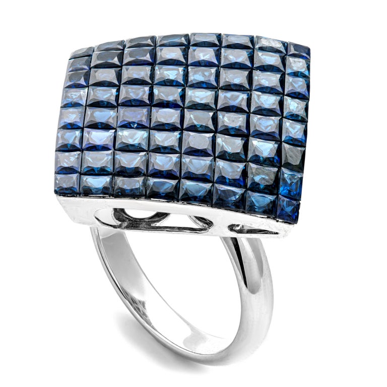 16.20 Ct Natural Sapphires Ring and Pendant Set For Sale at 1stDibs