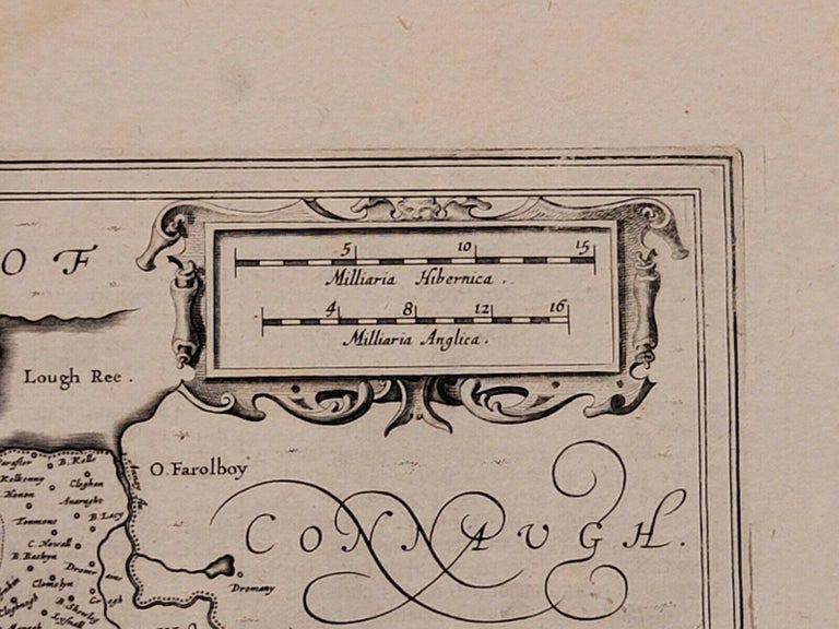 1636 Jansson Map of Ireland Entitled "Comitatus Lageniae," Ric.a007 For ...