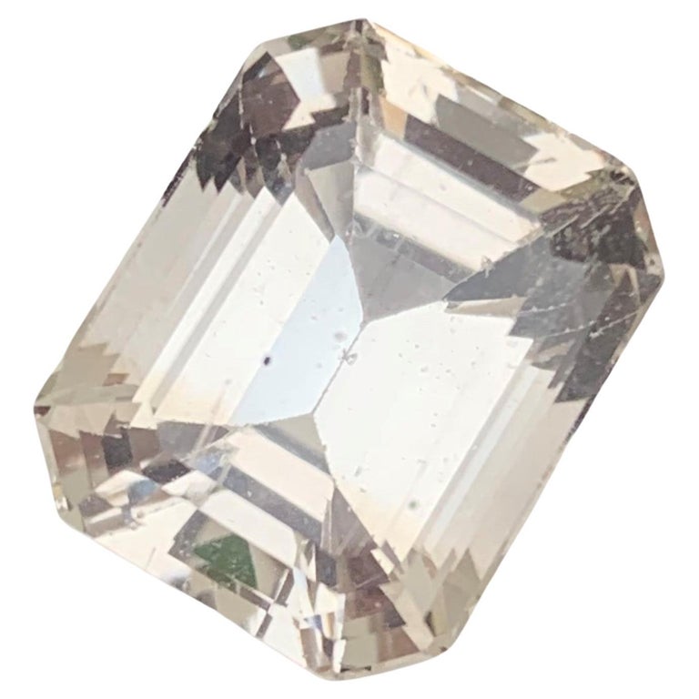16.40 Carat Natural Loose Light Golden Topaz Emerald Cut from Skardu ...