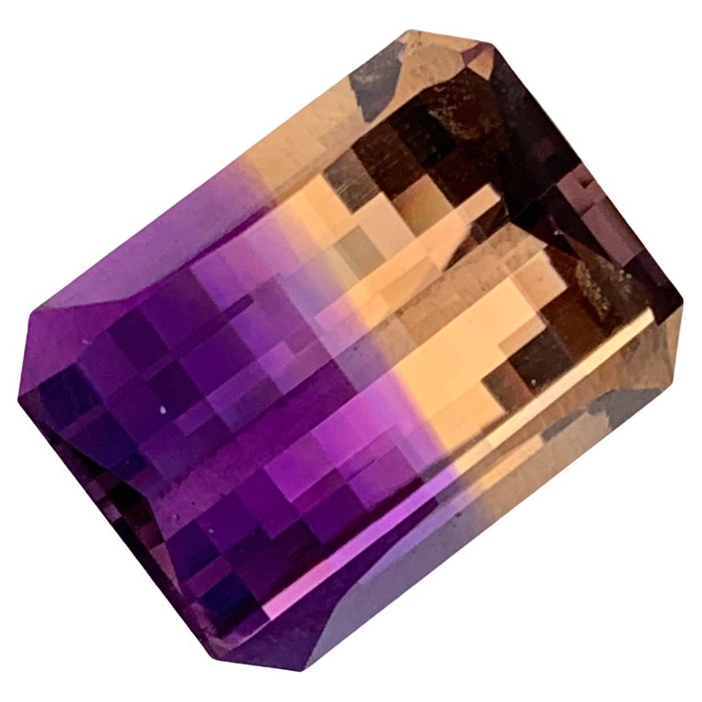 16.40 Carat Pixel Cut Loose Ametrine Gemstone, Smith Bar Cut Ametrine ...