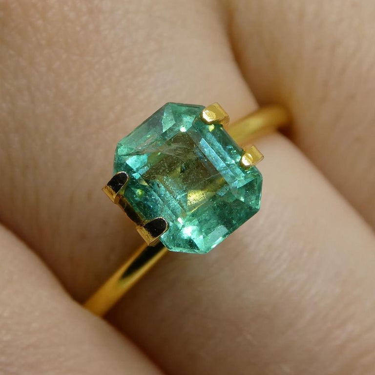 1.64ct Emerald Cut Emerald For Sale at 1stDibs