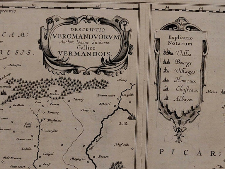 1657 Janssonius Map of Vermandois and Cappelle, Ric. A-004 For Sale at ...