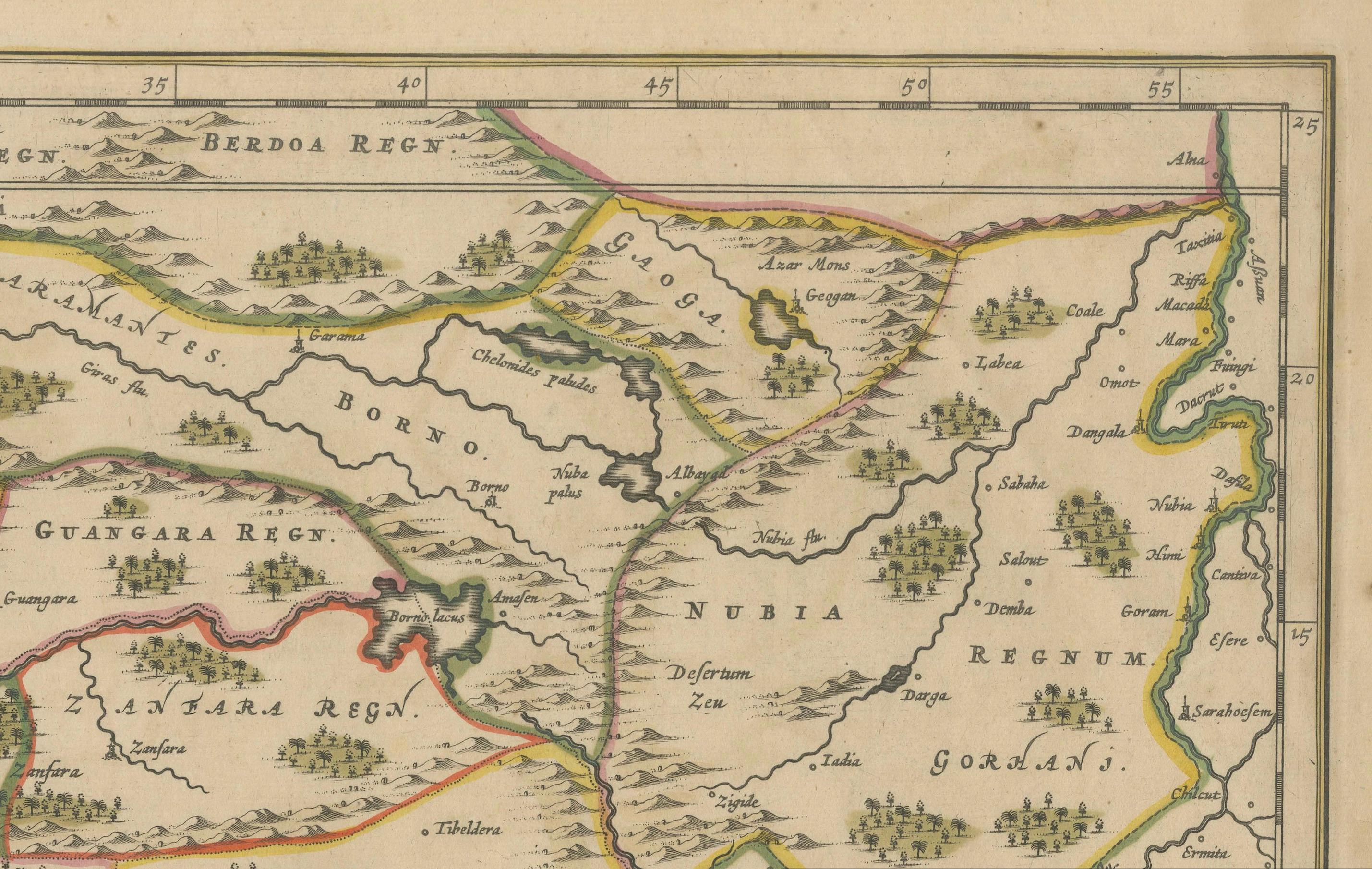 1675 Map of the Kingdom of the Black People (Nigritarum Regnum) by ...