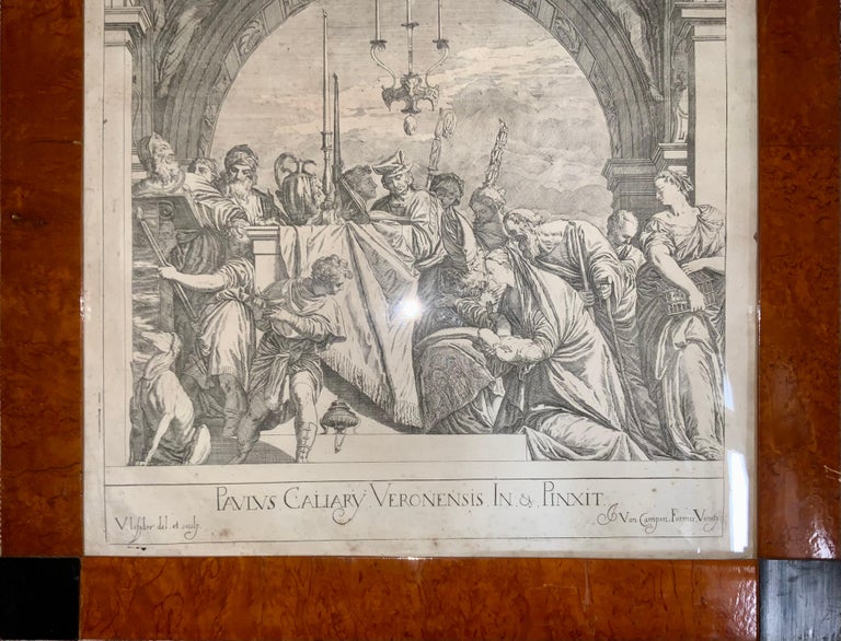 1682 Valentin Lefebre after Veronese, Christ in the Temple Vintage ...