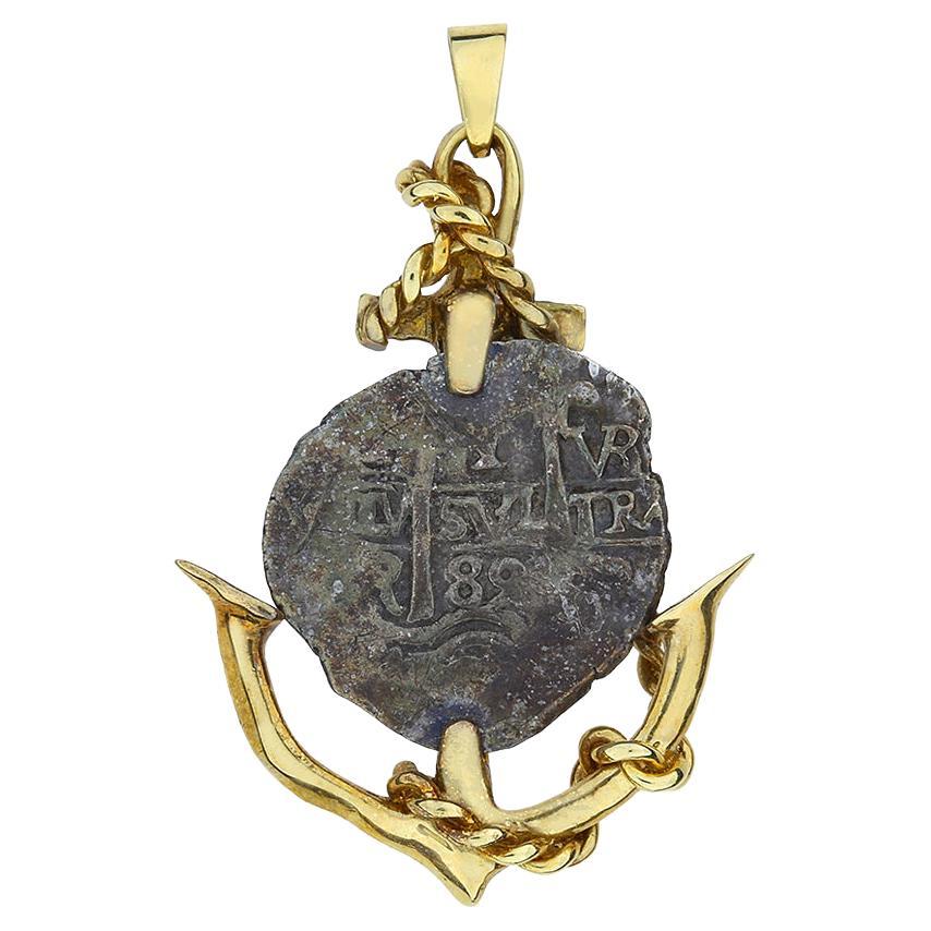 Antique Greek Athena Coin Pendant in 14k Gold Bezel For Sale at 1stDibs