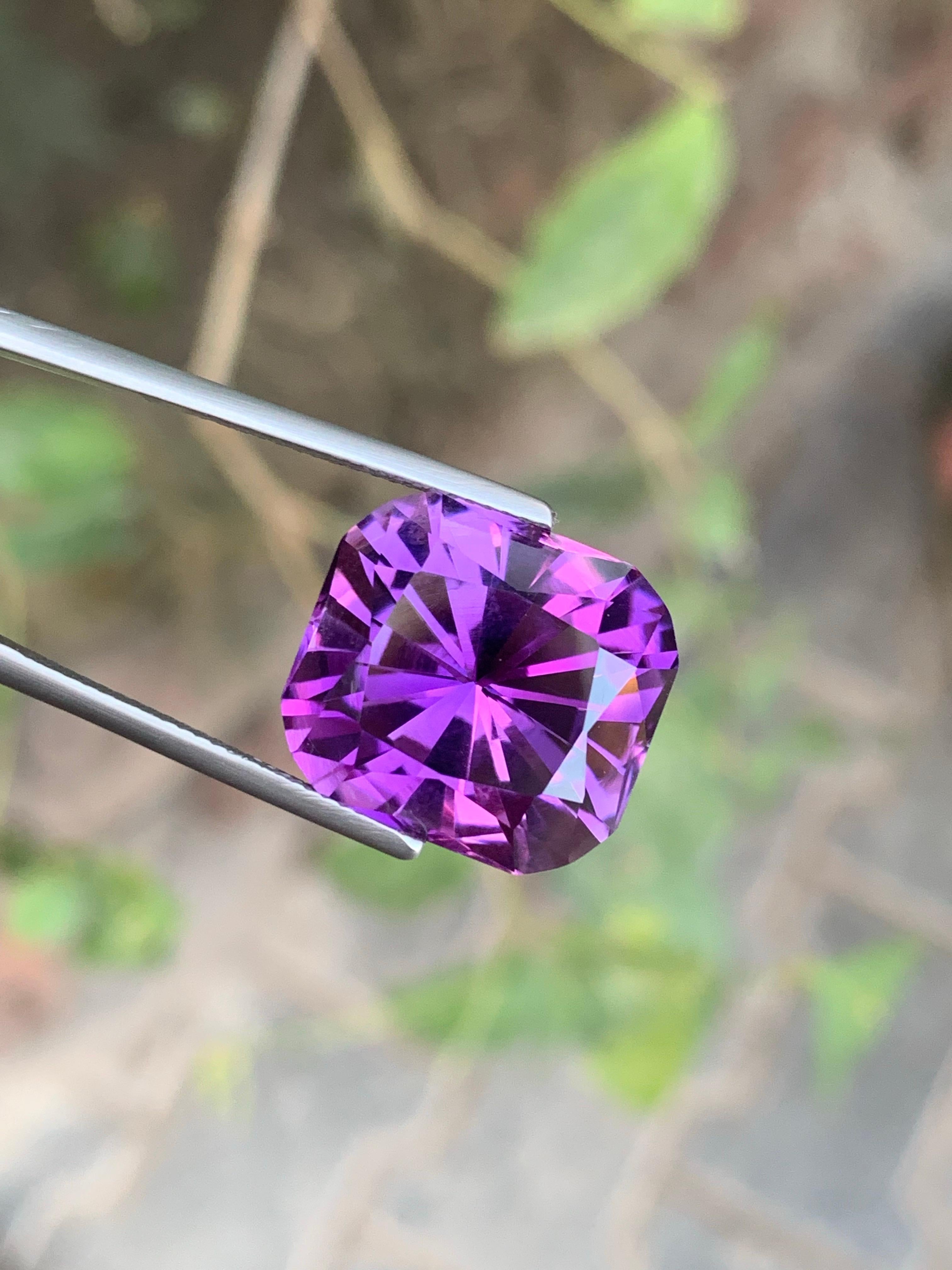 16.90 Carat Natural Loose Amethyst Cushion Cut Gemstone For Sale at 1stDibs