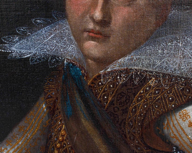 16th-17th Century Gentleman’s Portrait Oil on Canvas by Francesco Zucco ...