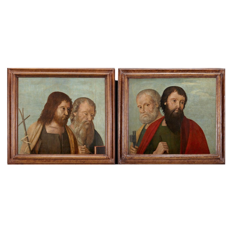 16th-Cent Venetian Old Master Paintings Depicting St. John, Jerome ...