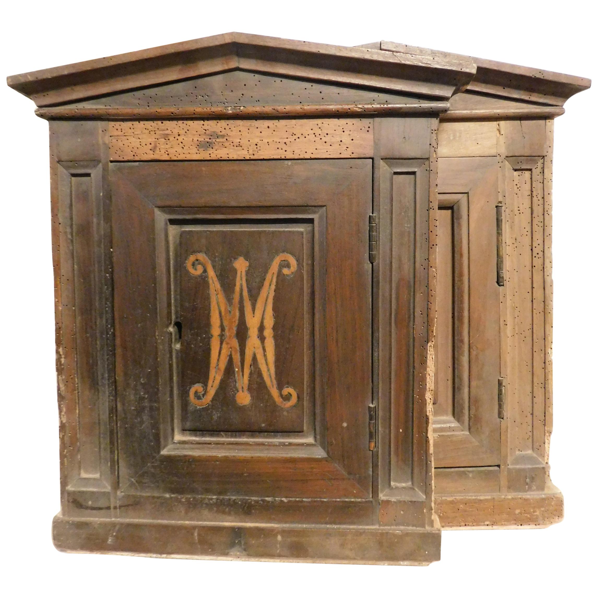 Antique Tabernacle in Lacquered and Gilded Wood, 16th Century, Italy at ...